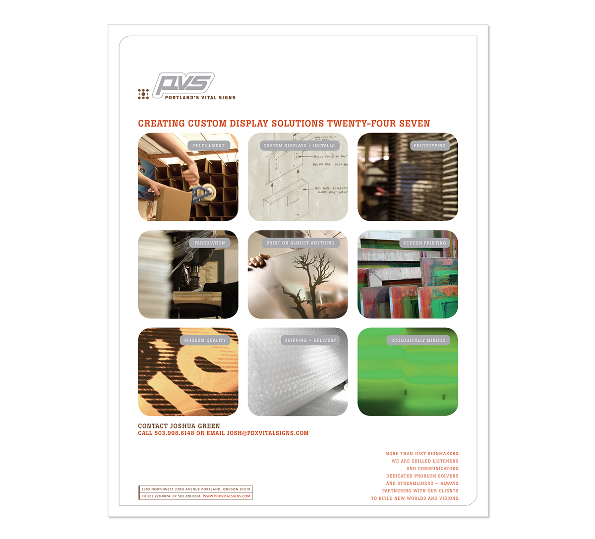 Print Design, Brochure & Brand Elements for PVS - The Dream Designer