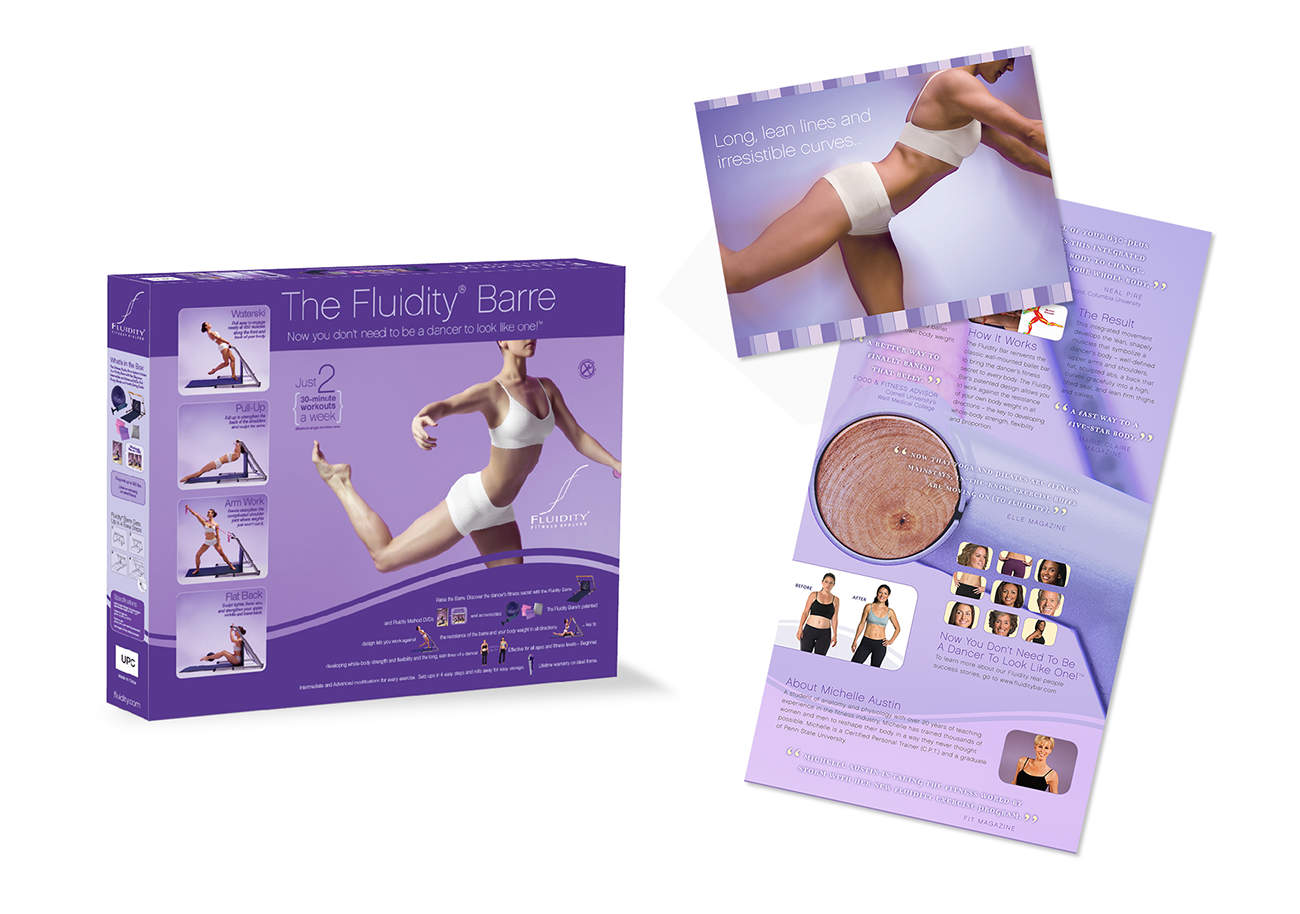 Brand, Web & Print Design for Fluidity Barre - The Dream Designer